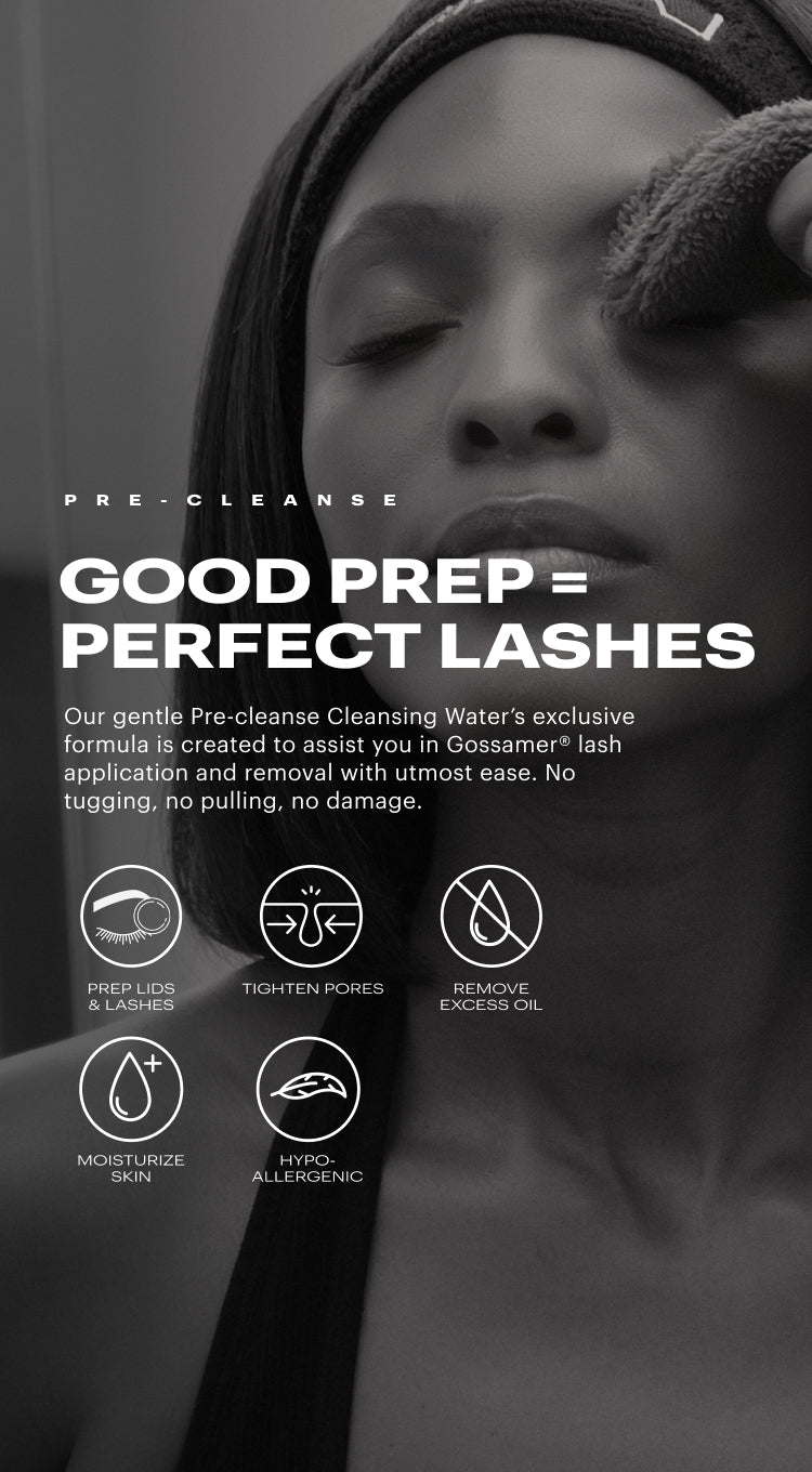 Pre-Cleanse Cleansing Water | Gossamer Lash Prep – Lashify