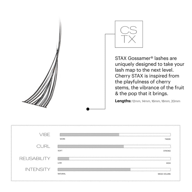 Cherry Spike Stax™ Gossamer® Lash Extension