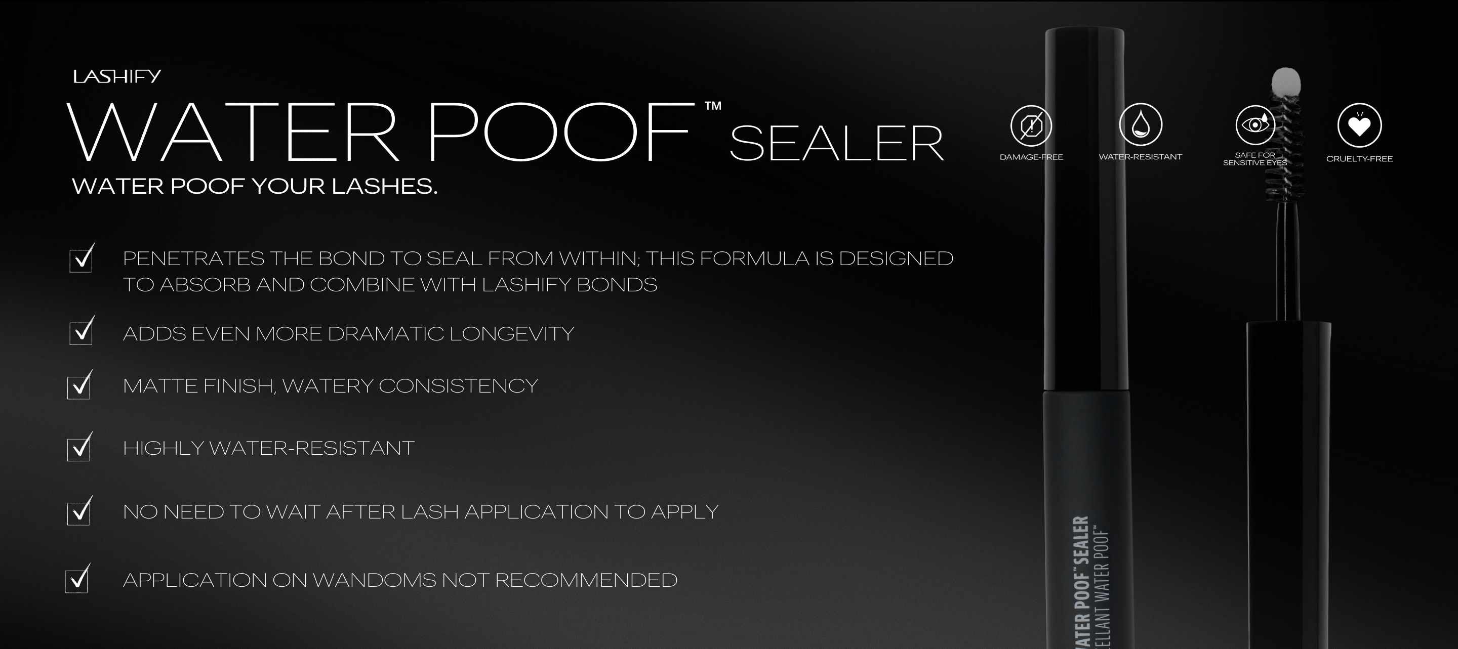 Water Poof™ Waterproof Lash Sealant | Lashify®